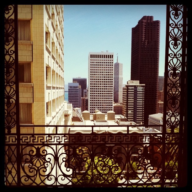 The view from the balcony of our anniversary suite