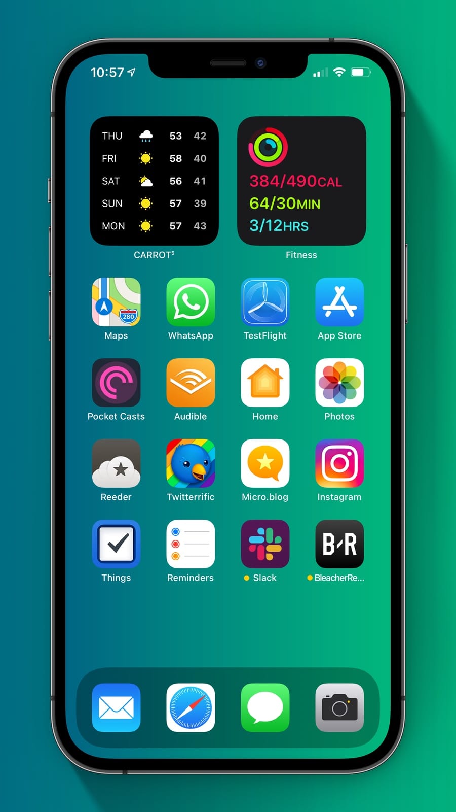 This is what I’ve settled on for my home screen after using iOS 14 and ...